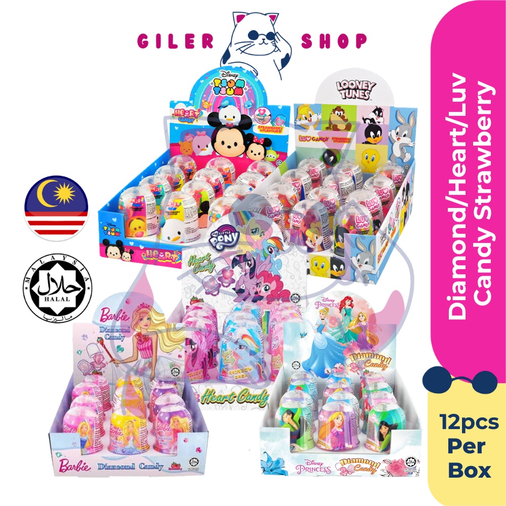 12pcs Little Pony/ Disney TsumTsum Heart Candy Disney Princess/ Barbie ...
