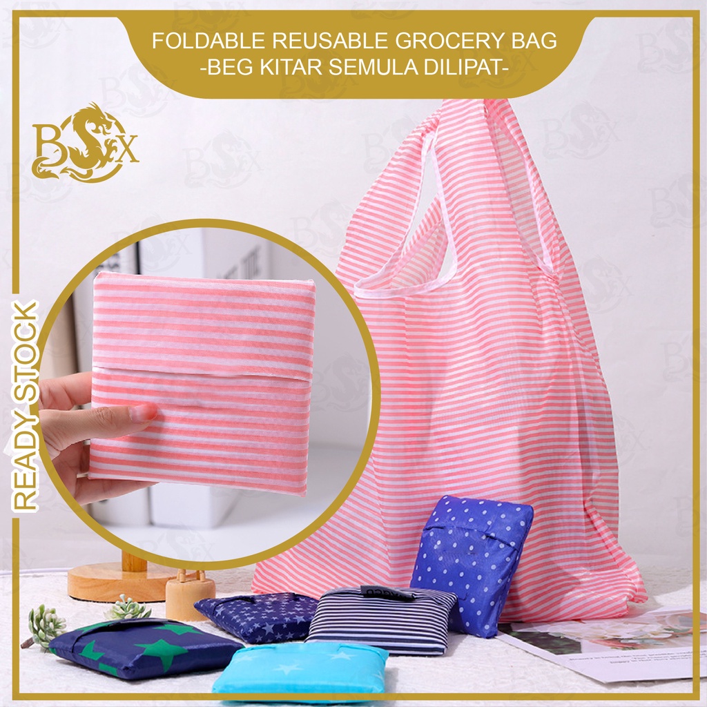 DRG Folding Shopping Bag Eco Bag Simple Save Earth Travel Tote Pouch ...