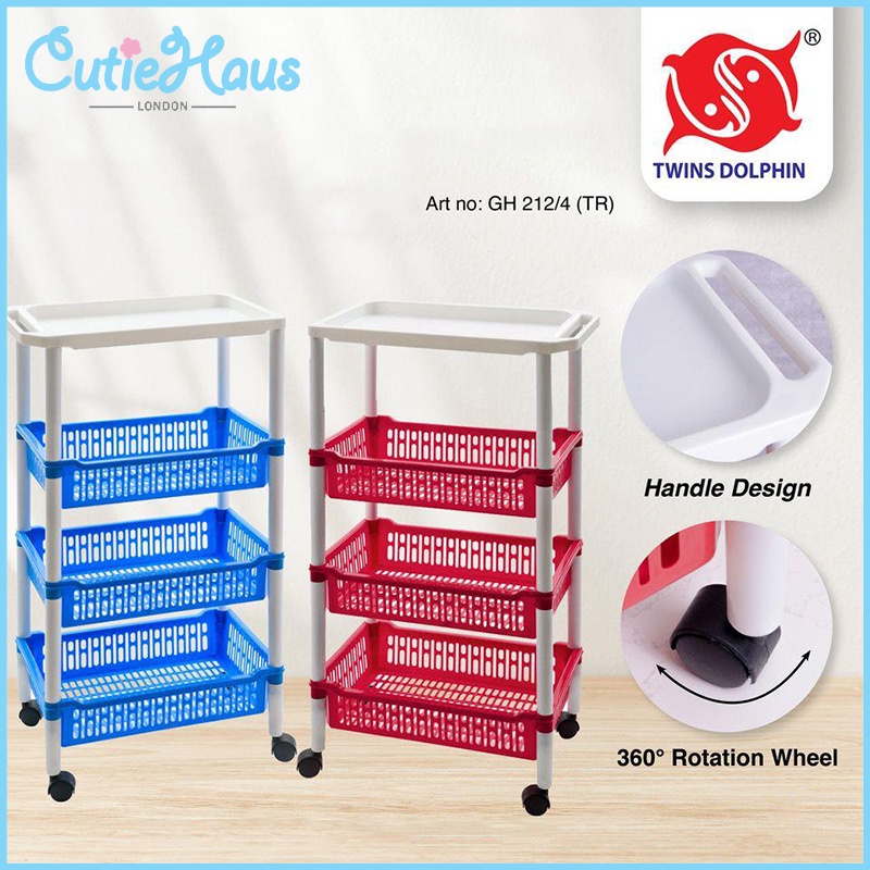 Cutiehaus Twins Dolphin 4 Layers Rectangular Storage Tray ...