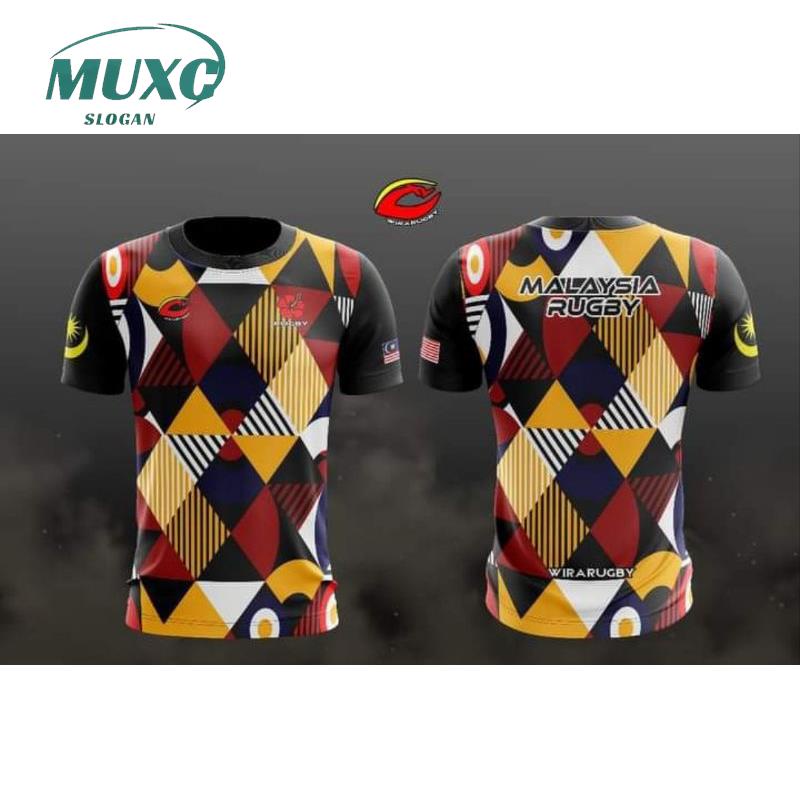 【Customizable logo】Baju Ragbi Malaysia Original Made In Malaysia ...