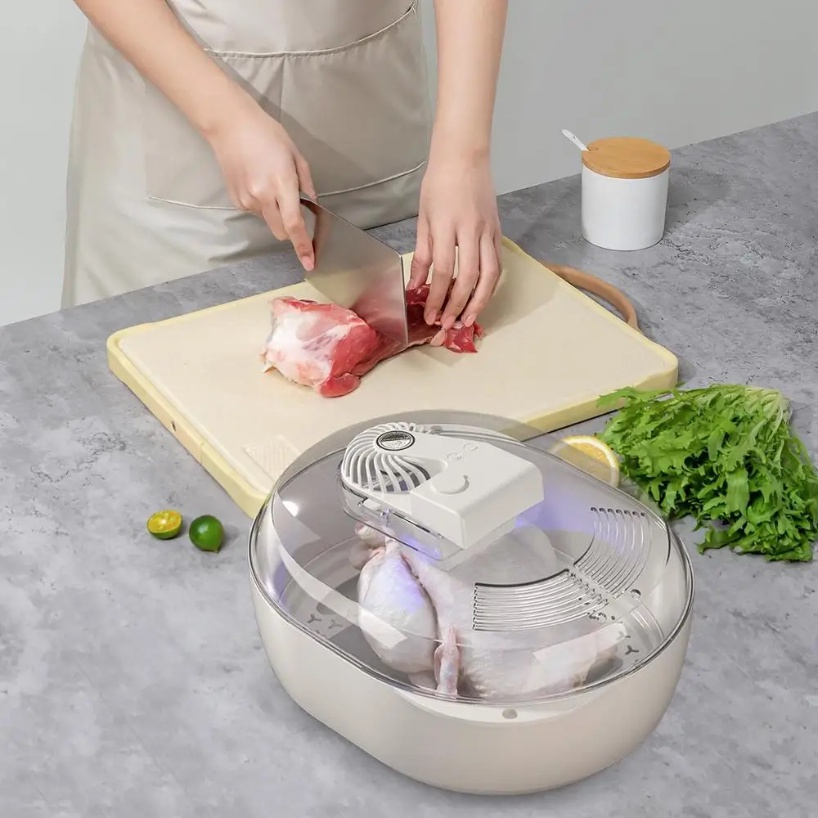 6 IN 1 Multi-Functional Defroster Kitchen Thawer Fast Food Thawing Box ...