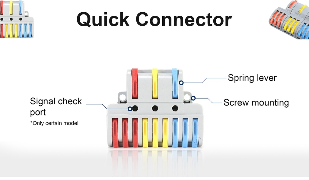 [Luminense] SPL Fast connector Wire Connector Quick Connector Mini Fast ...