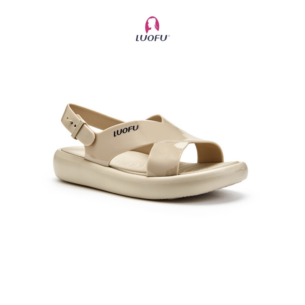 LUOFU Women Cross Strap EVA Sandals E7212-E01L | Shopee Malaysia