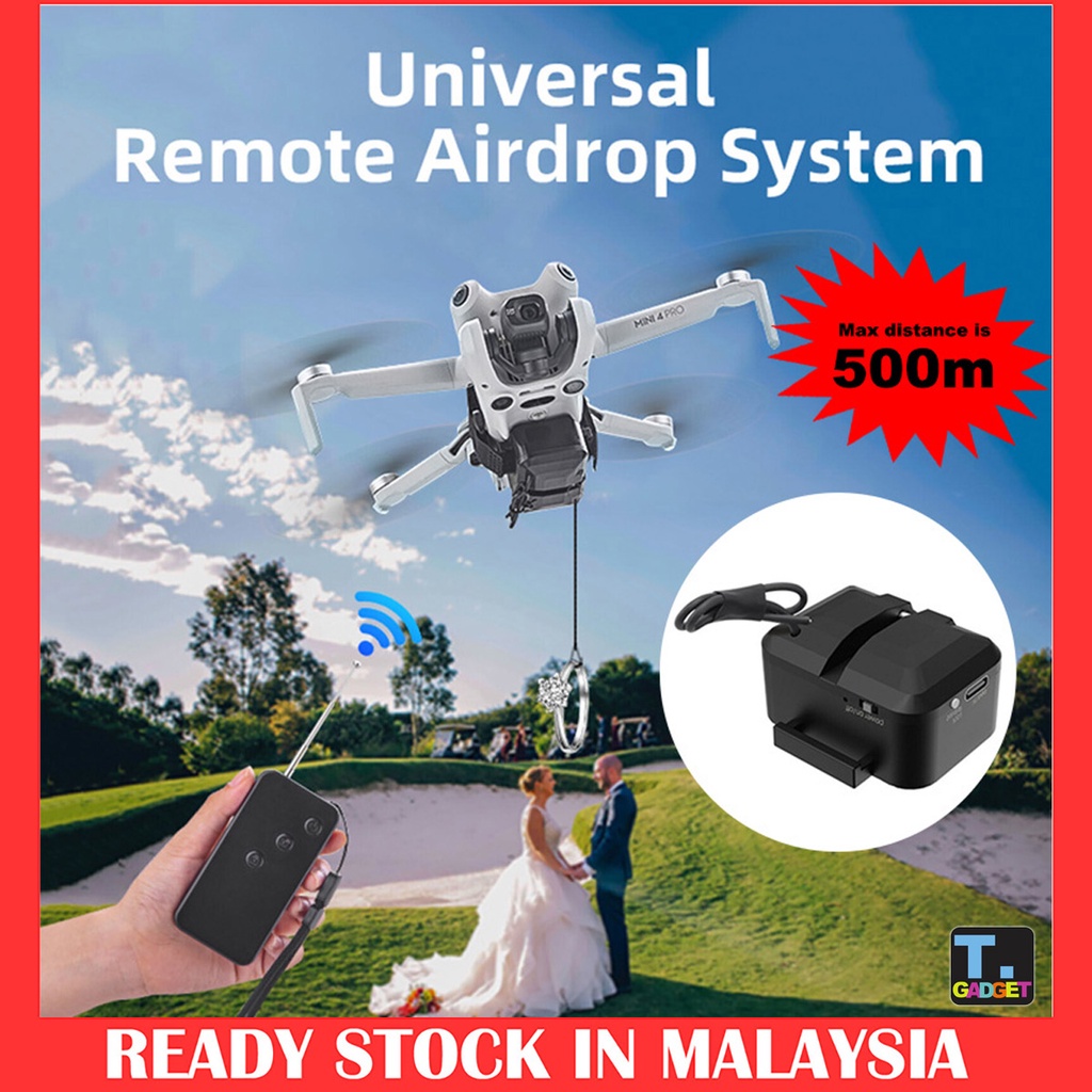 Universal Drone Air Dropper System Max 500m Distance Wedding Delivery ...