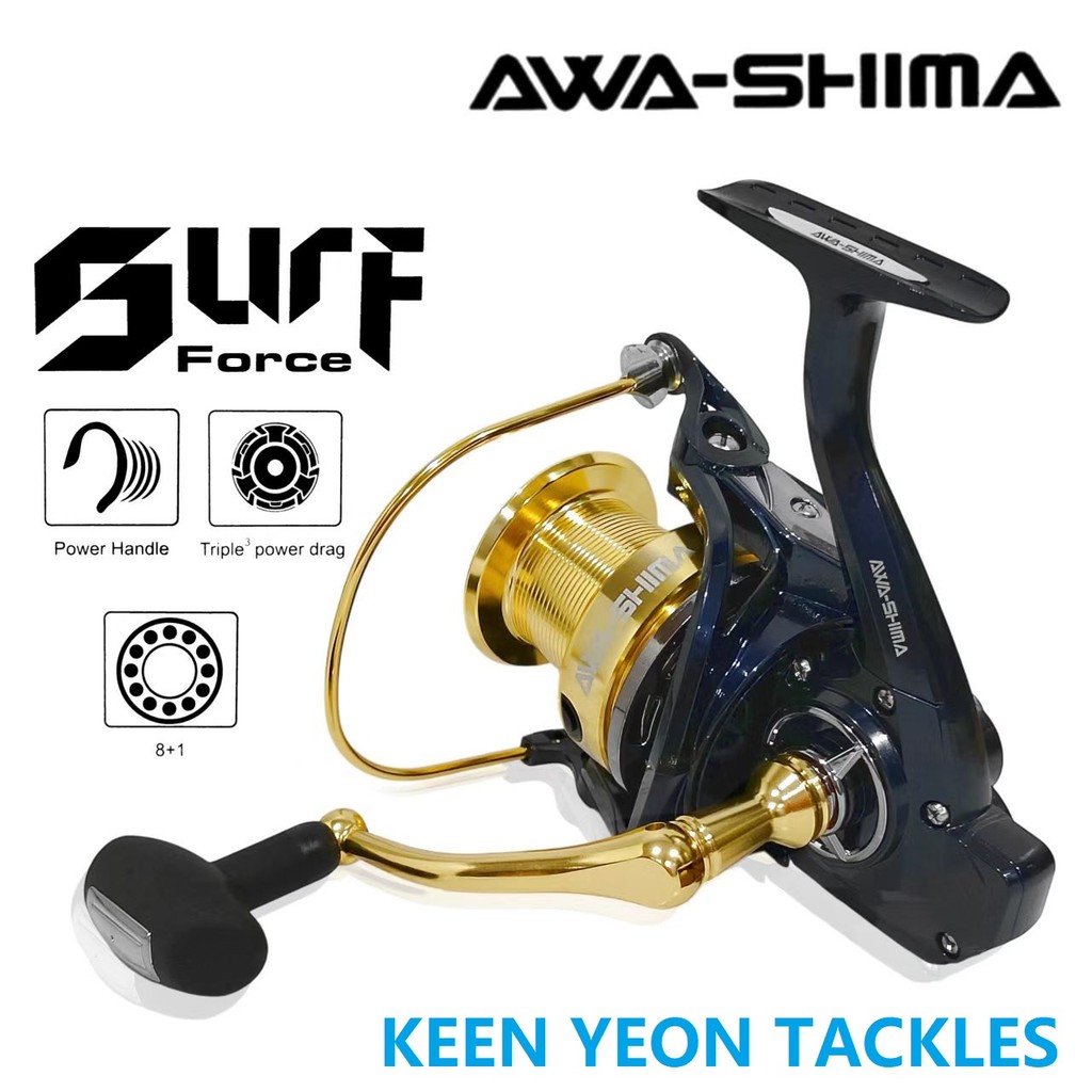 AWA-SHIMA SURF FORCE FISHING REEL ( SPINNING ) | Shopee Malaysia