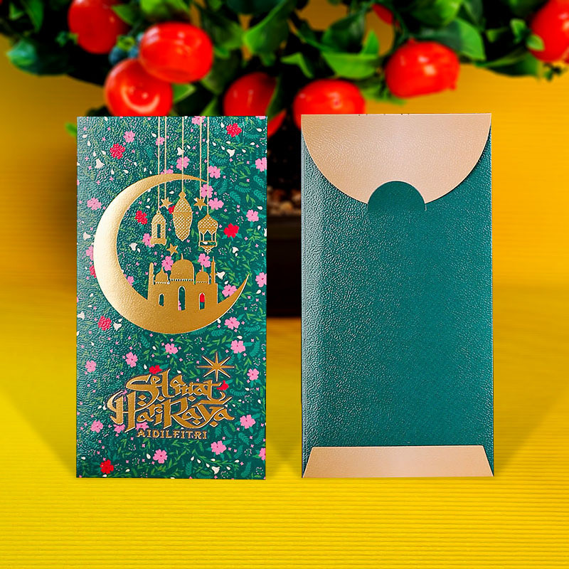 6 PCS Selamat Hari Raya Packets Money Packets Malay Green Packets New ...