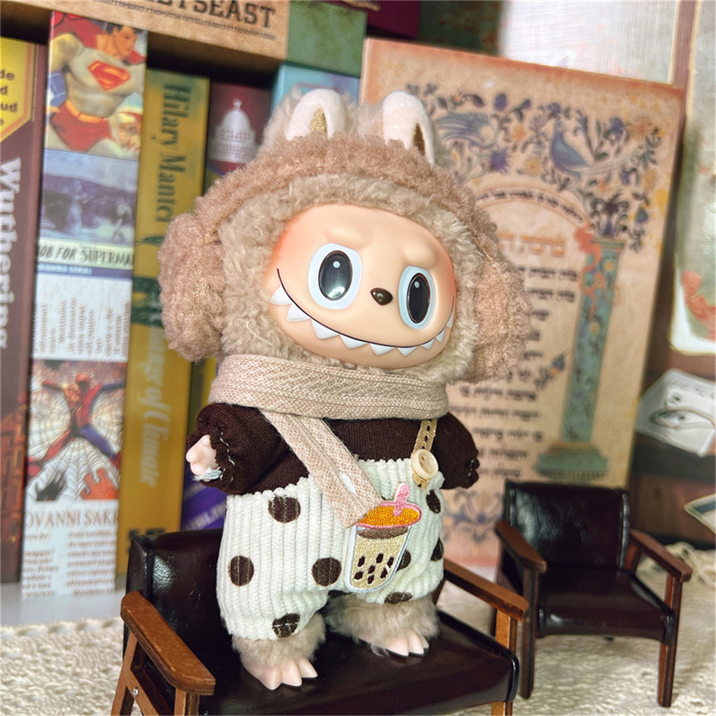 Labubu Clothes without toys 17cm Labubu Cute waifu with Replacement ...