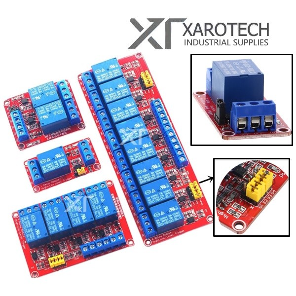 Relay Module Active High/Low Switchable 5v/12v/24v Optocoupler Isolator ...