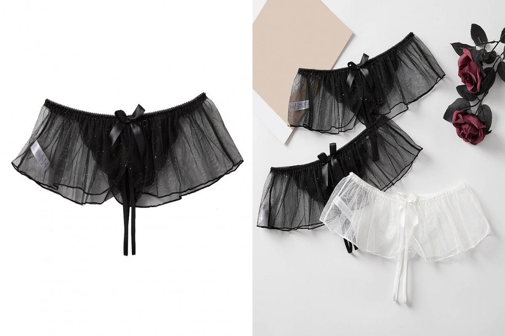Sexy Thong Underwear High Elasticity G-string Sexy Lace Bow Thong ...