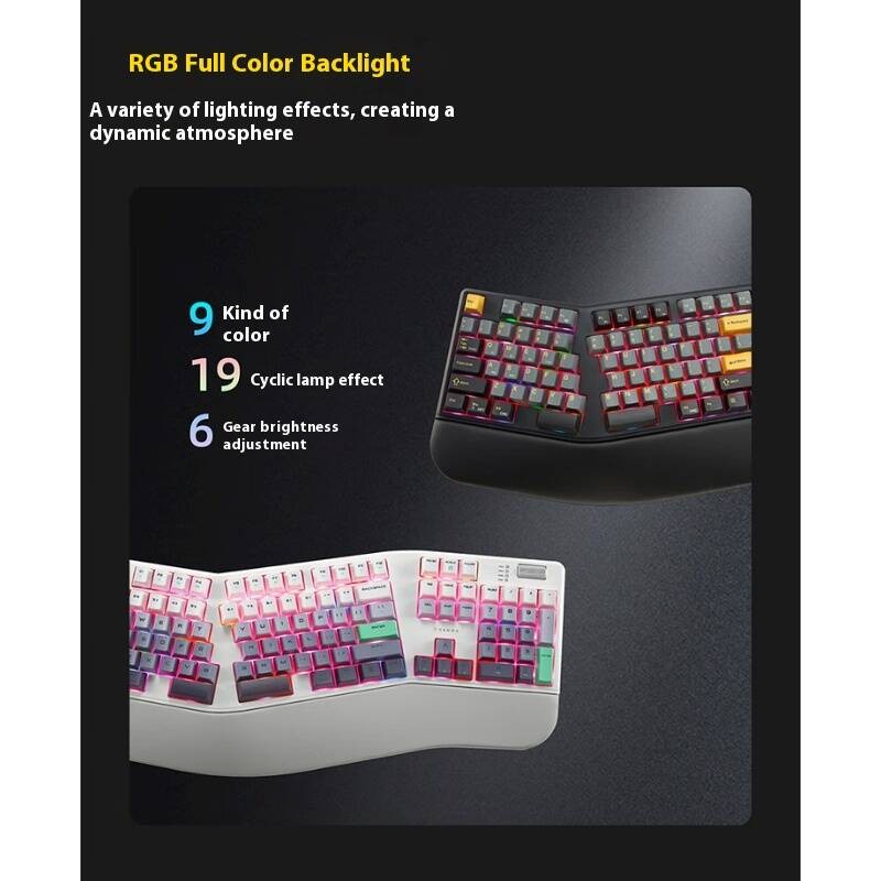 SANWA SUPPLY Ergonomic Mechanical Keyboard Wireless Bluetooth Wired the ...