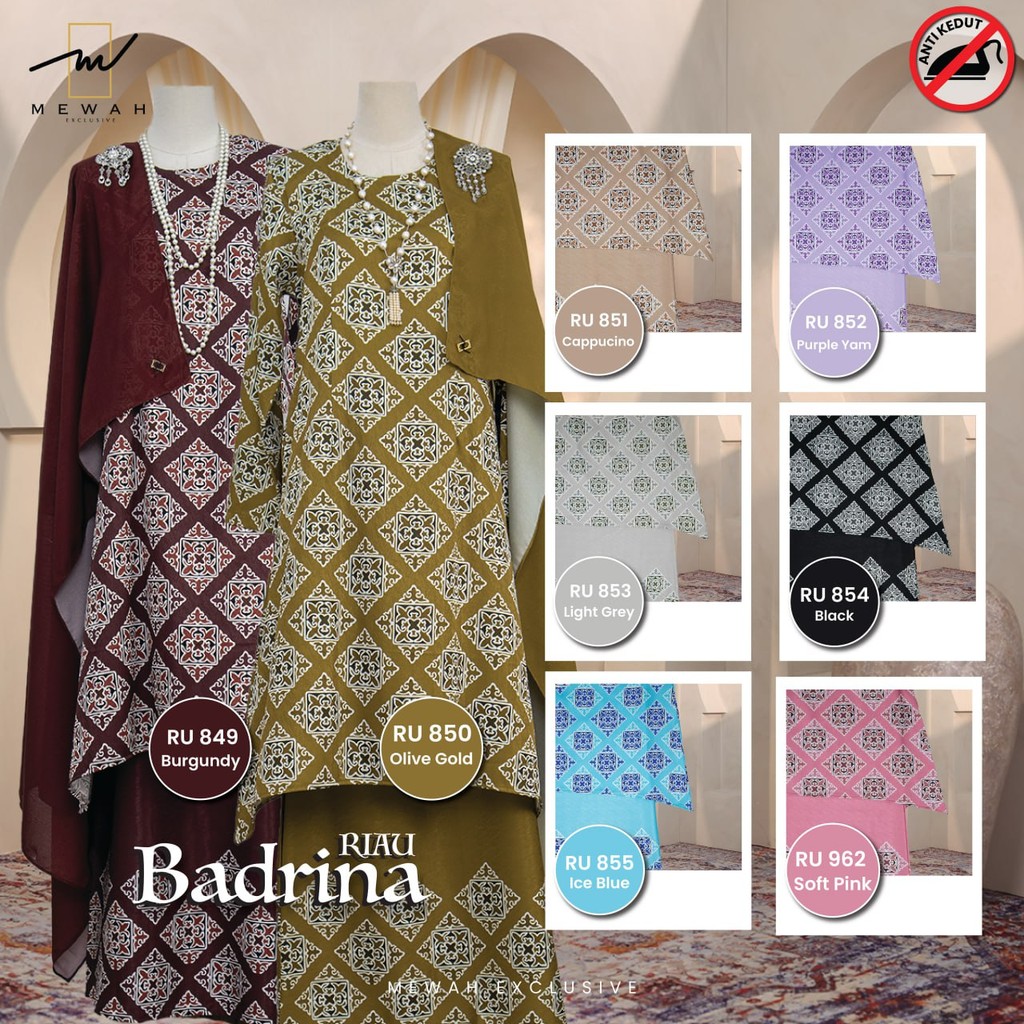 Kurung Riau Badrina By Mewah Exclusive - [Set Baju dan Kain] Muslimah ...