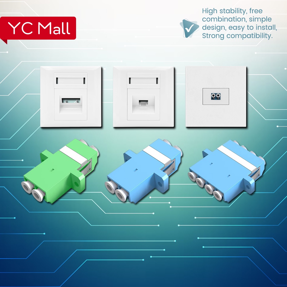 LC Singlemode & APC Coupler With Duplex / Quadplex Fiber Optic Flat ...