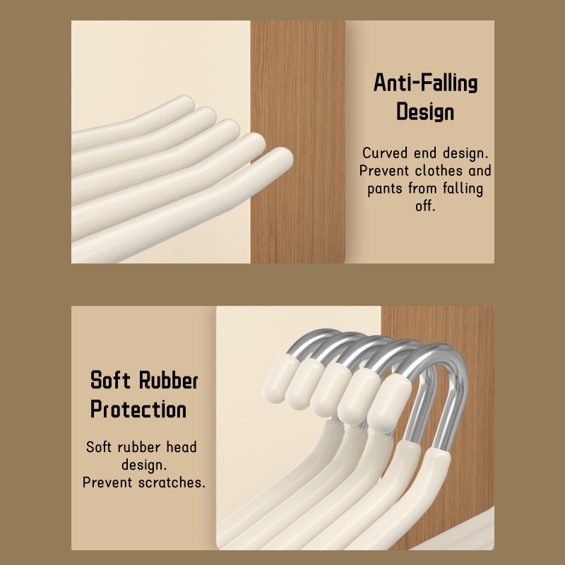 【PLAYFUL】Z-shaped Durable Stainless Steel Space Saving Jean Hanger L ...