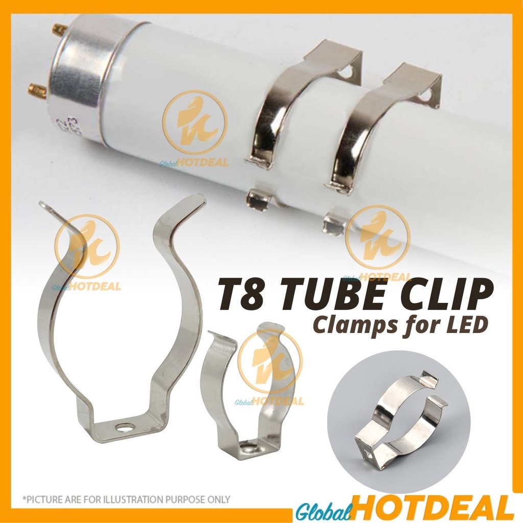 Terry Fluorescent Clip Bracket Hanger Tube Light Fixture Holder Clamps ...