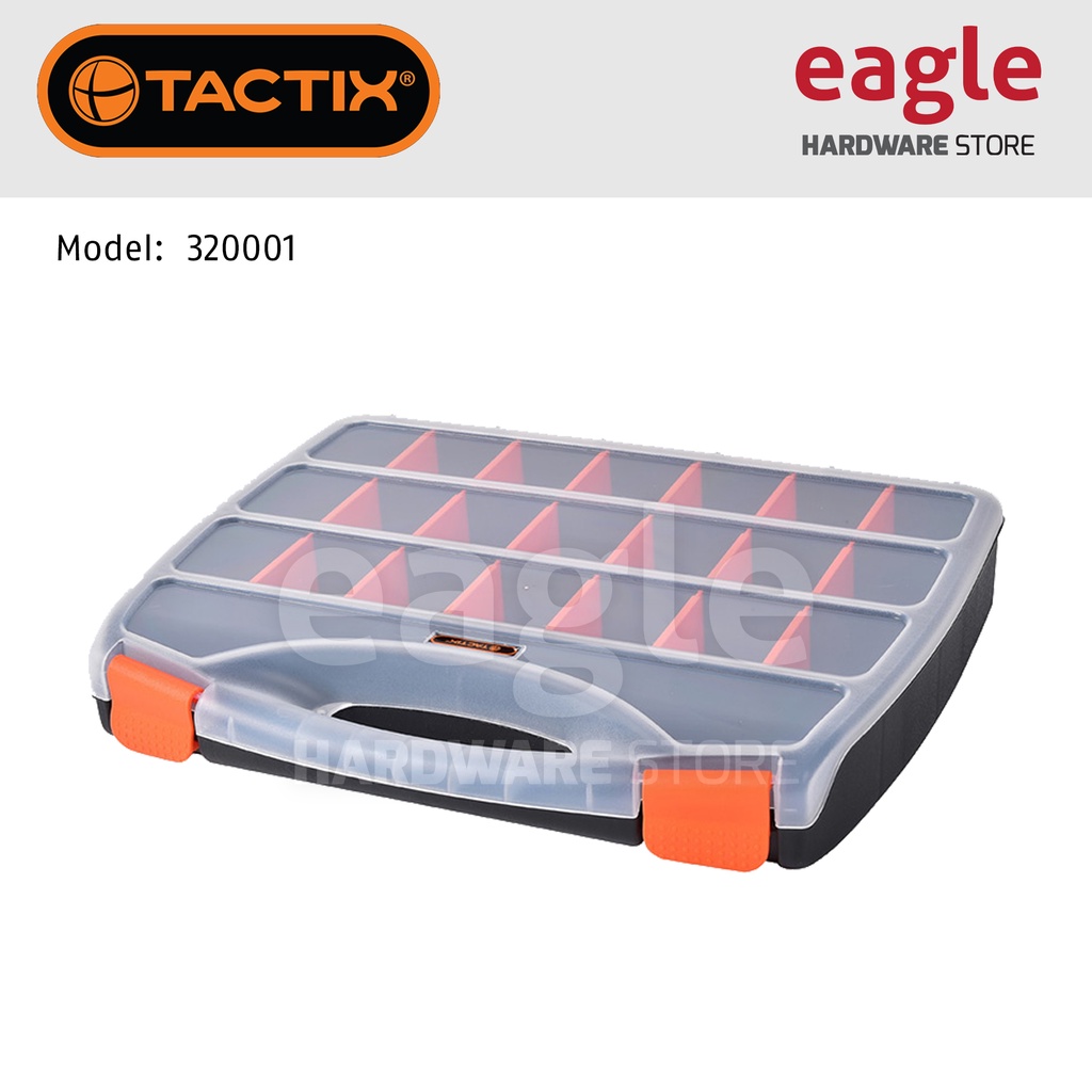 Tactix 320001 38cm x 31cm x 6cm Organizer , 21 Compartments | Shopee ...