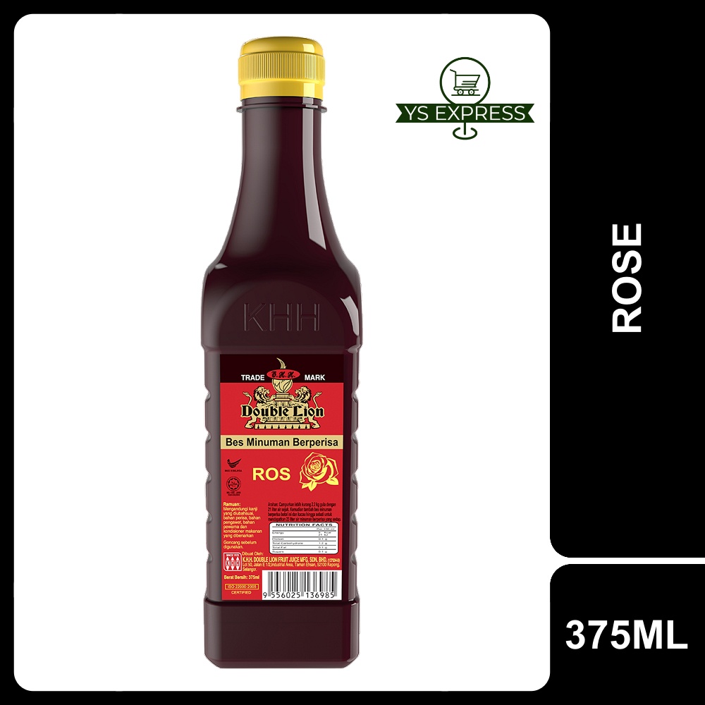 DOUBLE LION Rose Flavoured Concentrated 375ML - Bes Minuman Berperisa ...