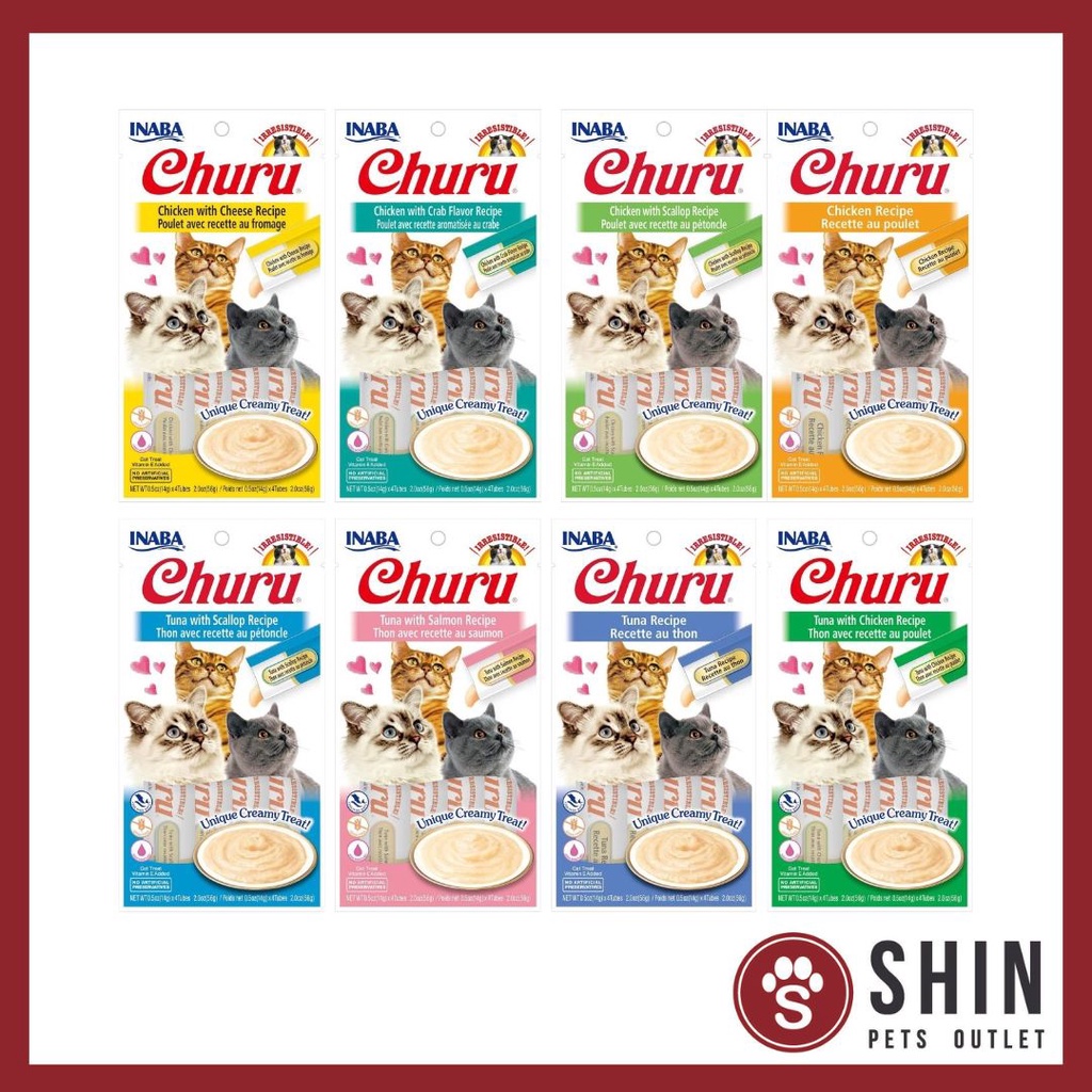 Inaba Churu Cat Creamy Treat 56g (14gx4) | Shopee Malaysia