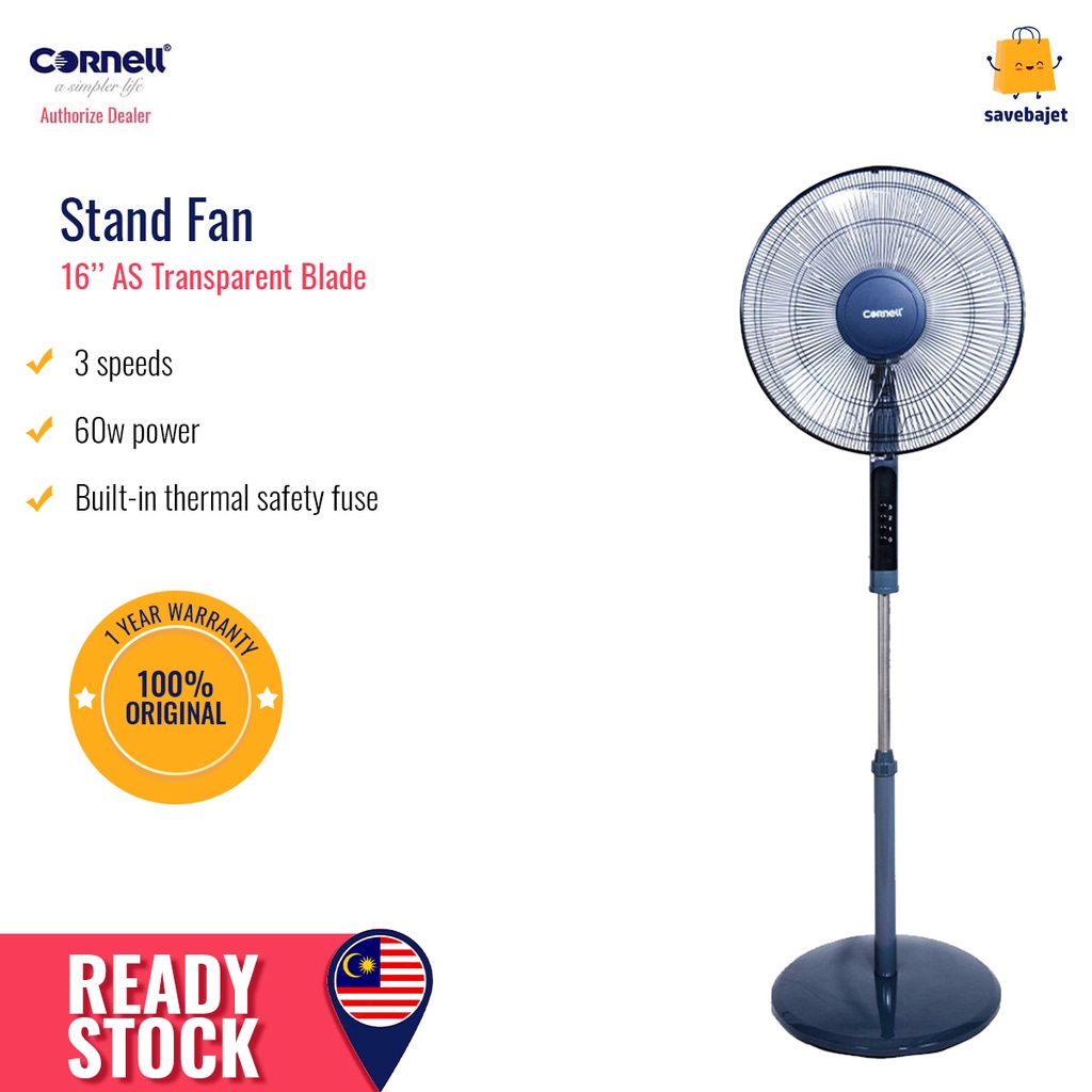 Cornell 16'' Stand Fan CFN-S166AX | Shopee Malaysia