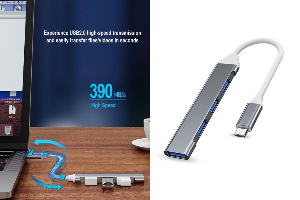 HUARMEY Convenient Plug and Play Data Hub Docking Station for Laptop 4 ...