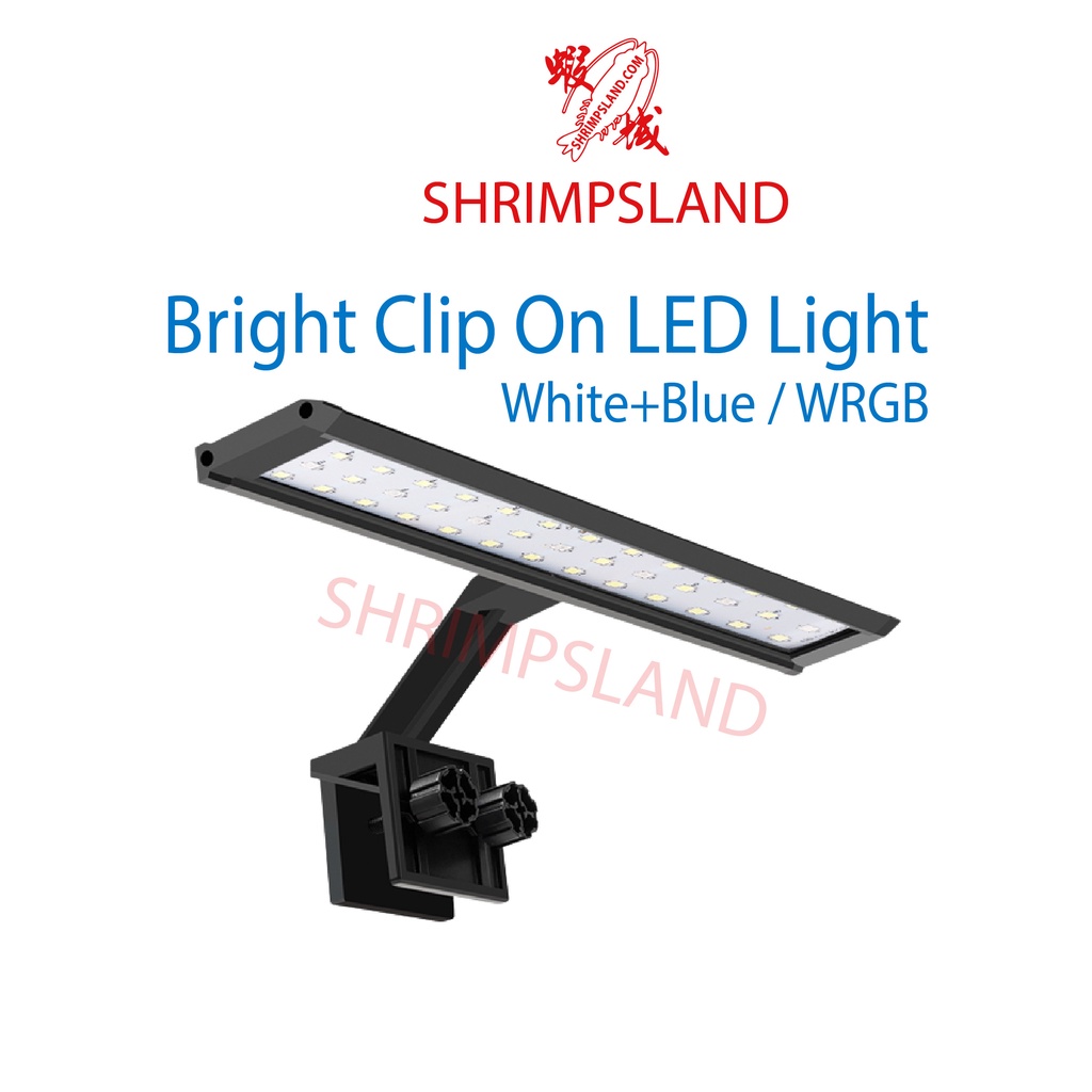 [SHRIMPSLAND] Aquarium AST X2 Super Bright Clip On Clamp LED Light Blue ...