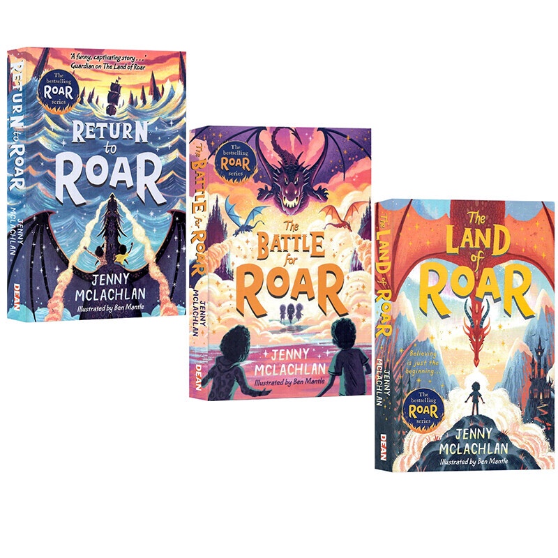 Milumilu 3Pcs The Land of Roar Series Fantasy Story Book Youth English ...