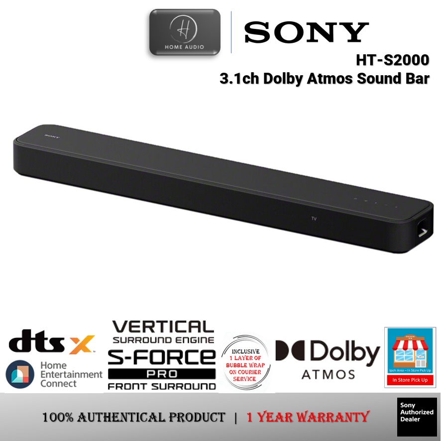 Sony S2000 3.1ch Dolby Atmos Soundbar HT-S2000 HTS2000 HTS200 | Shopee ...