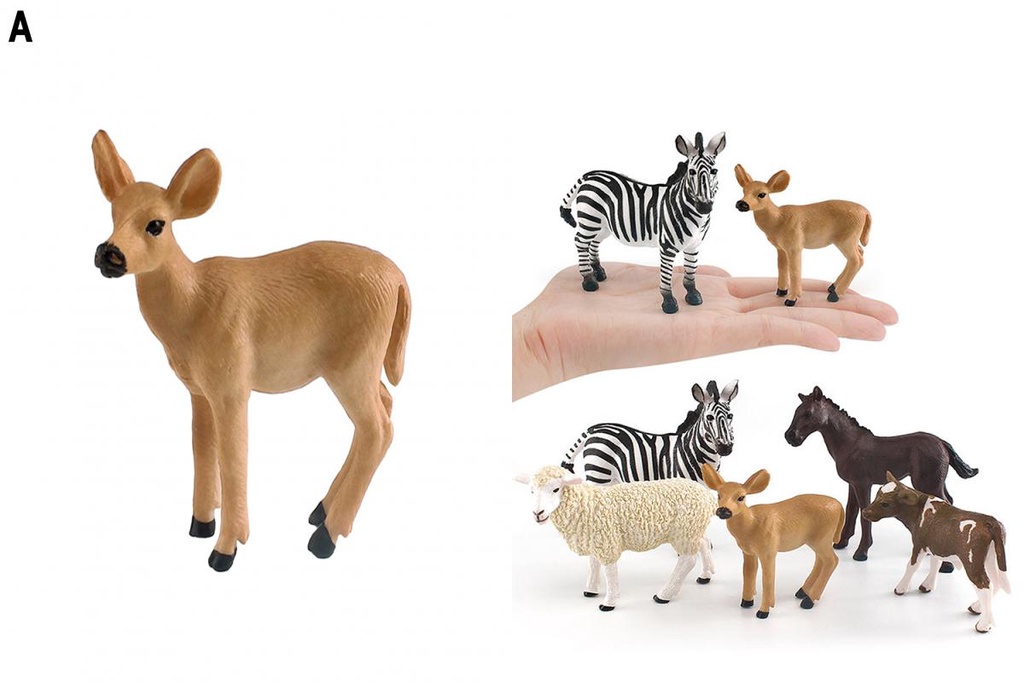 seedeal Realistic Animal Model Cute Animal Figurine Miniature Forest ...