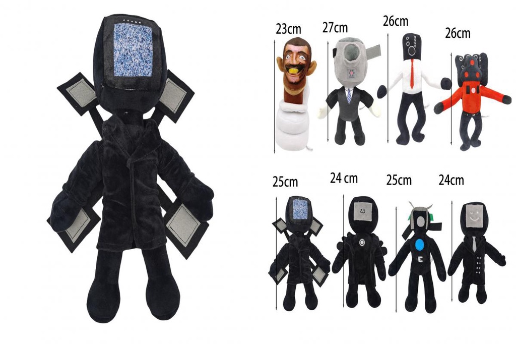 [EY] Cartoon Game Figure Cartoon Plush Toy Skibidi Toilet Plush Toy ...