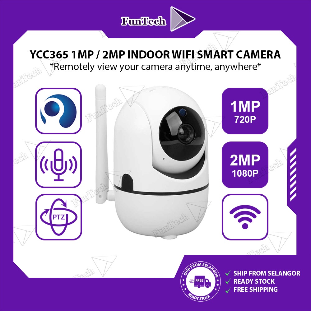 FunTech Minion HD 720P/1080P wireless WiFi IP Camera CCTV Mini Network ...