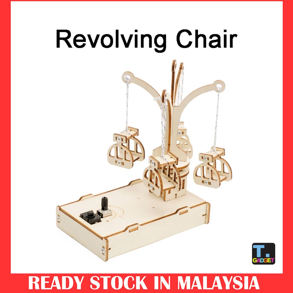 DIY Handmade Wooden Revolving Chair STEM Puzzle Technology Science ...