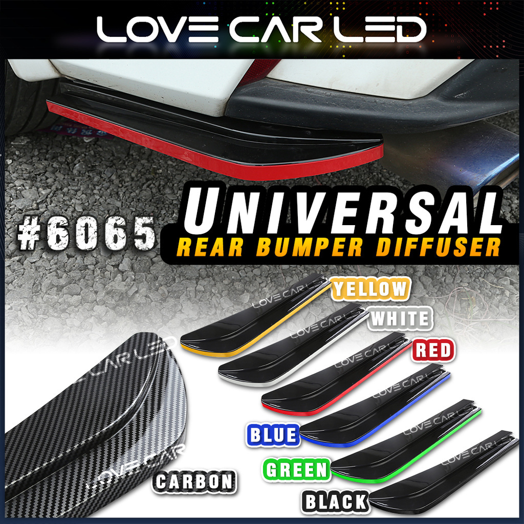 NEW 2Pcs Universal Car Bumper Spoiler Rear Lip Canard Diffuser Body ...