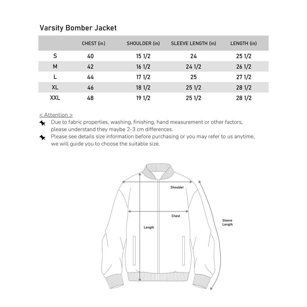 ELGINI E16282 Jaket Bomber Varsiti S-XXL | Varsity Bomber Jacket ...