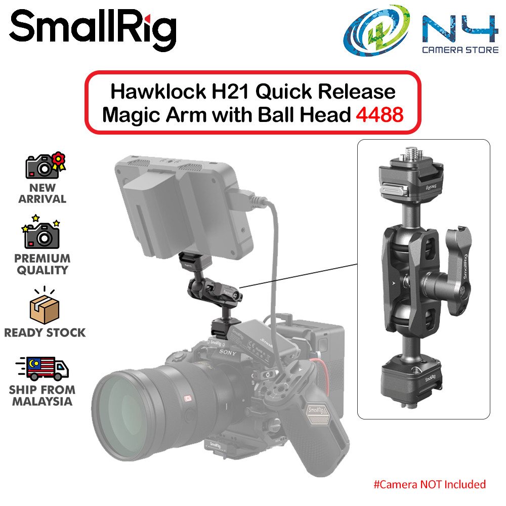 SmallRig HawkLock H21 Quick Release Magic Arm with Ball Head 4488 ...