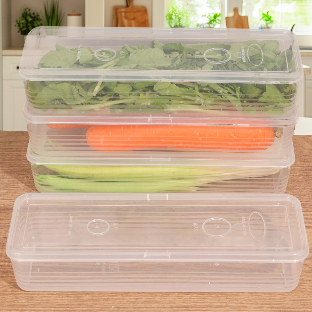 Refrigerator Storage Boxes - Scallions Vegetable Fruit Fresh Boxes Food ...