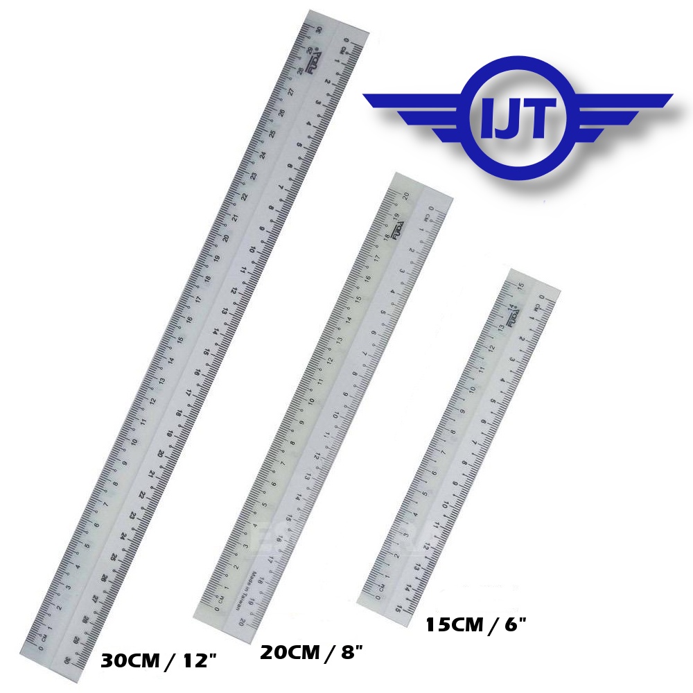 Plastic Ruler / Pembaris Plastik (15cm -6") / (20cm -8") / (30cm -12") | Shopee Malaysia