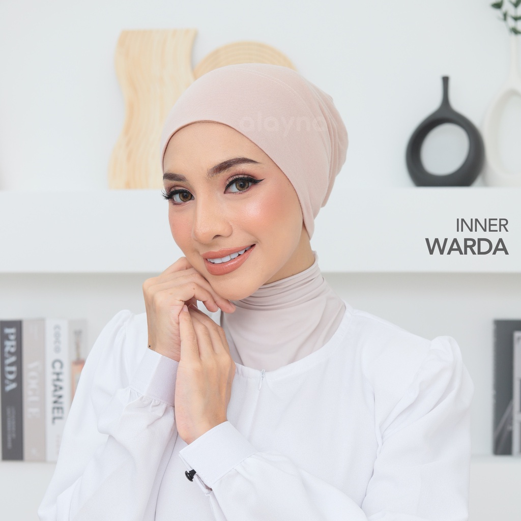 ALAYNA Inner Warda | Scarf Anak Tudung Basic Skaf Anti Gerak Tak Melorot Cotton Iner Budak ...