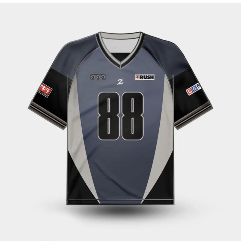 ZRCO02 - Zush Racing Club Collection (Oversize) RETRO COLLAR Viral Tiktok Baju Jersey Full ...