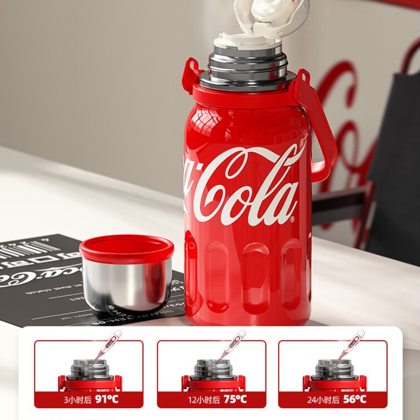 800/1200ml GERM Coca-Cola Same Style Thermos Cup 316 Stainless Steel ...