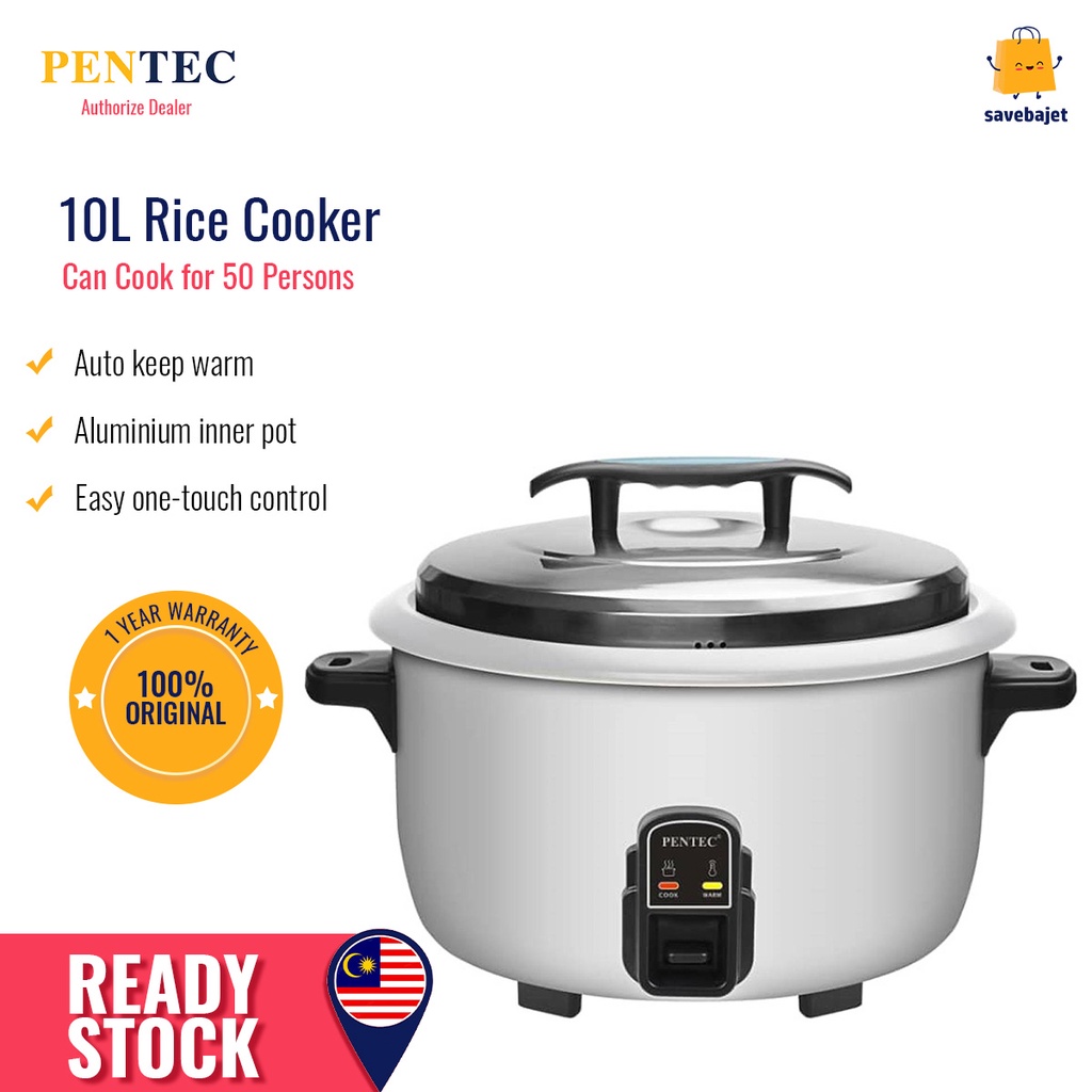 Pentec periuk Nasi 10L Commercial Gas Rice Cooker TAC-715 | Shopee Malaysia