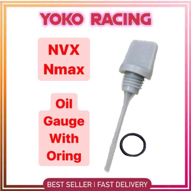 Oil Gauge With Oring Level 4T Lever Penutup Ukur Plug Cap Minyak Enjin Engine Hitam Yamaha Aerox ...