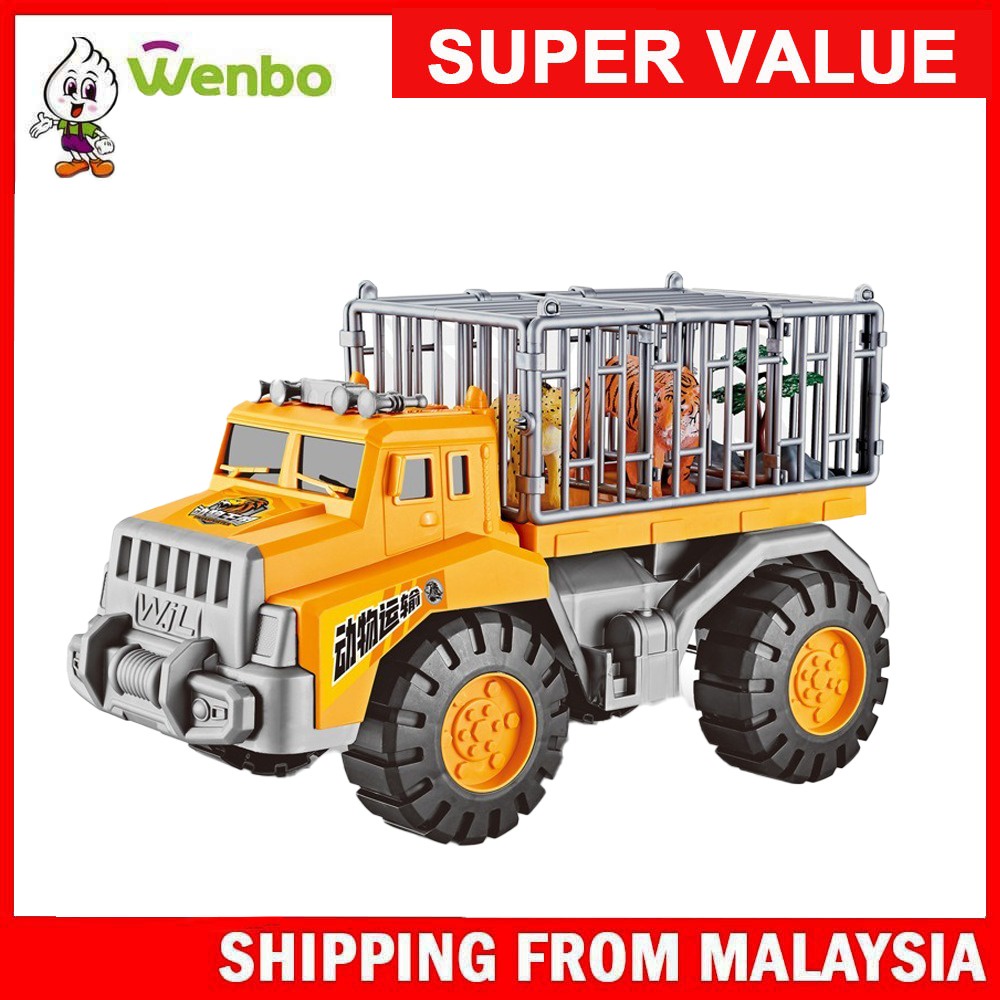 Wenbo [Toy] Animal Truck Toys Zoo Jungle Safari Wild Animal Adventure ...