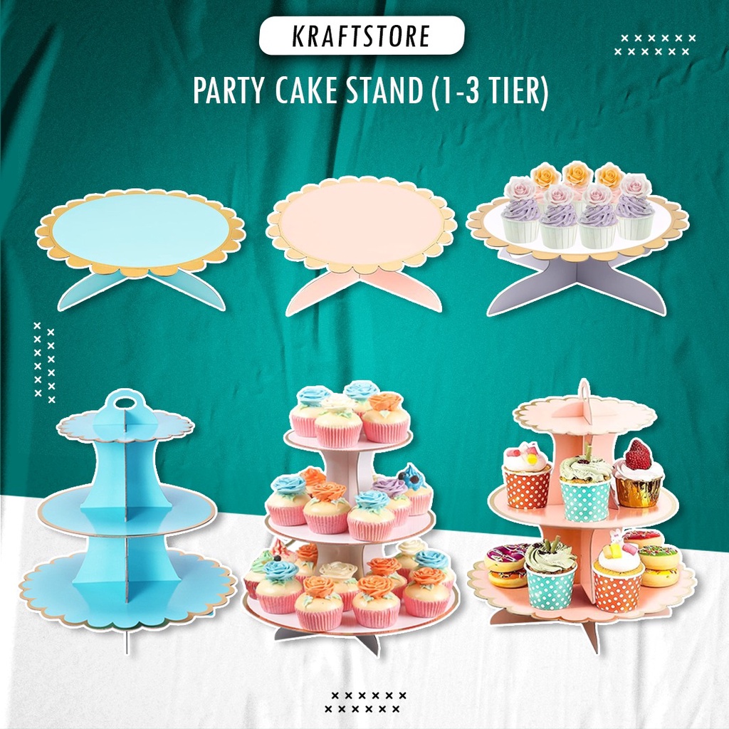 Cupcake Stand 1 Tier / 3 Tier Cup Cakes Stand Cupcake Stand 1 / 3 Tier ...