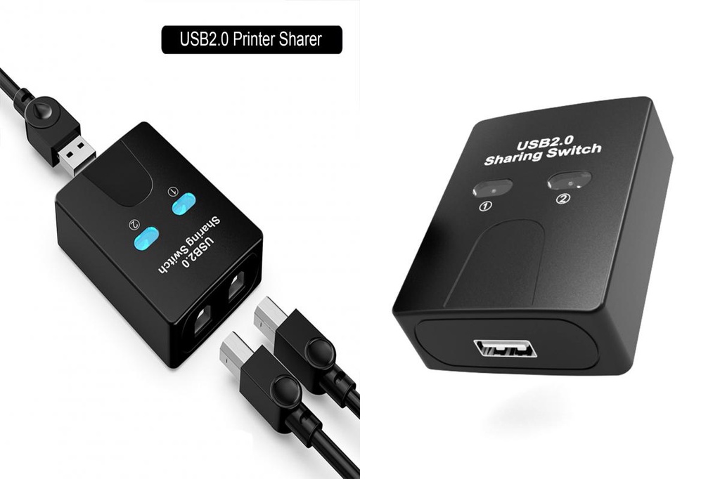 SN Printer Sharer Usb 2.0 Switch Keyboard and Mouse Splitter for ...
