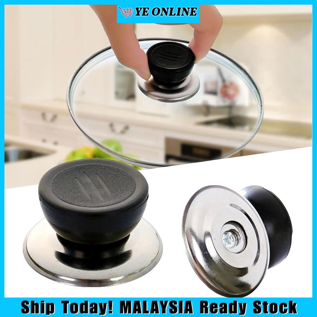 1 Pcs Round Design Stainless Steel Handle Universal Pot Lid Handle ...