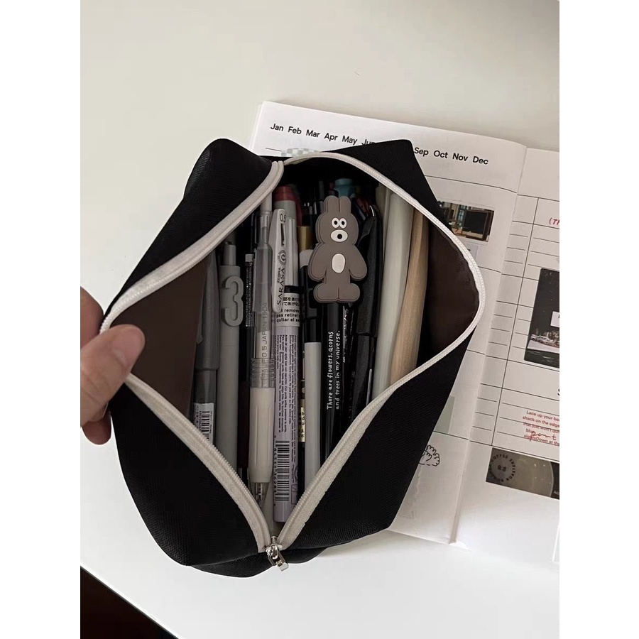 BSU Pencil Case Black Sheep With Cute Keychain Canvas Student ...