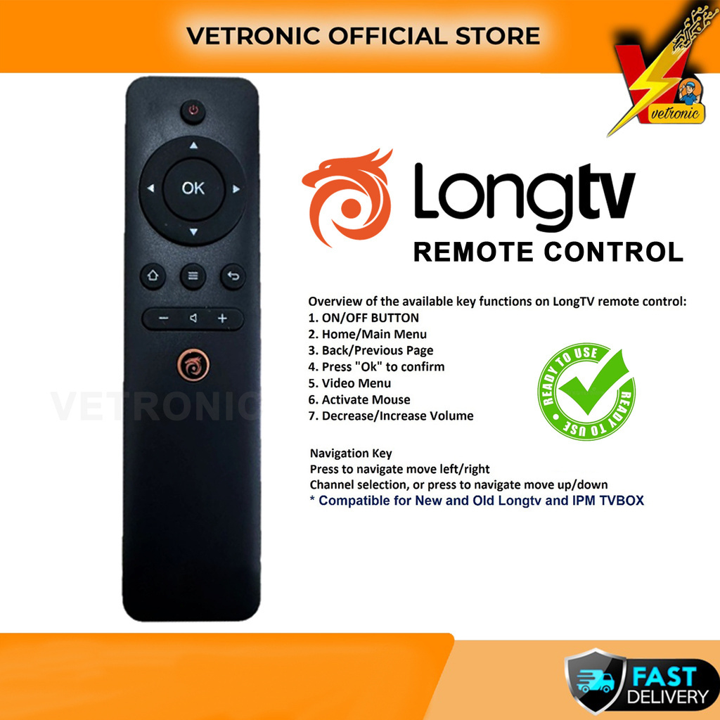 LongTV Remote Control Long TV remote control READY STOCK | Shopee Malaysia