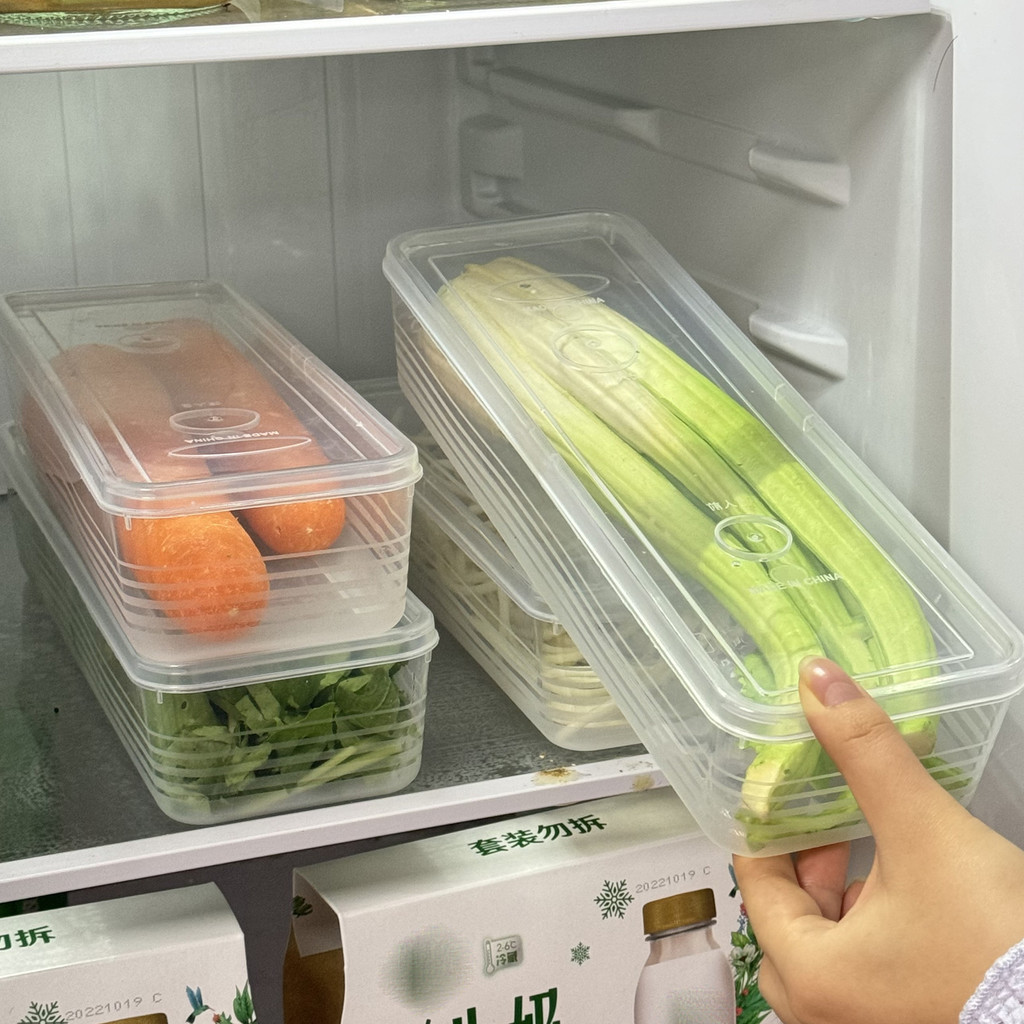 Refrigerator Storage Boxes - Scallions Vegetable Fruit Fresh Boxes Food ...