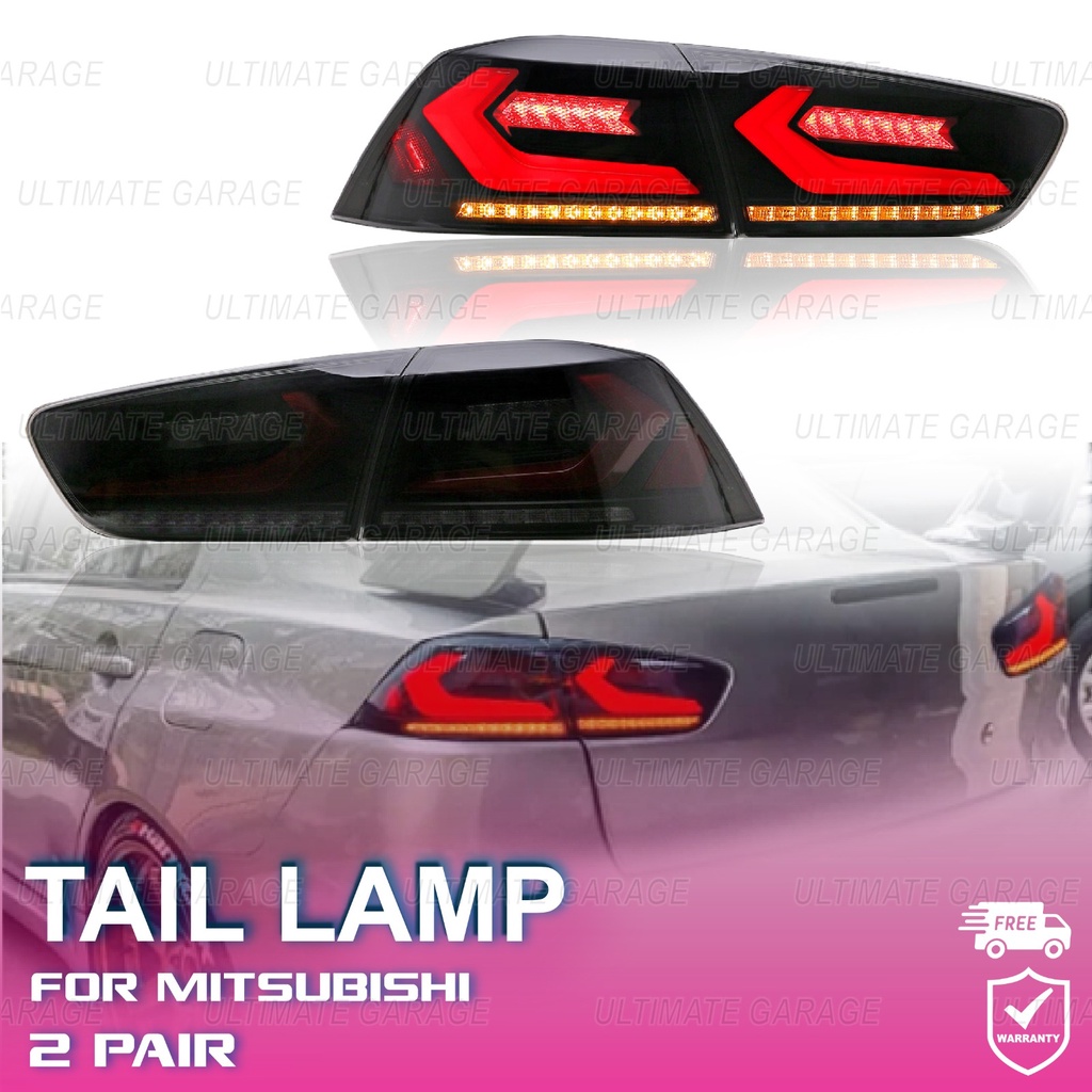 Mitsubishi Lancer Evolution EVO X GTE Proton Inspira 08-17 RGB LED Tail Lamp Lights Lampu ...