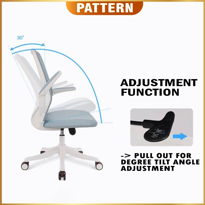 Ergonomic Office Chair with Hydraulic | Chair with Adjustable Armrest ...