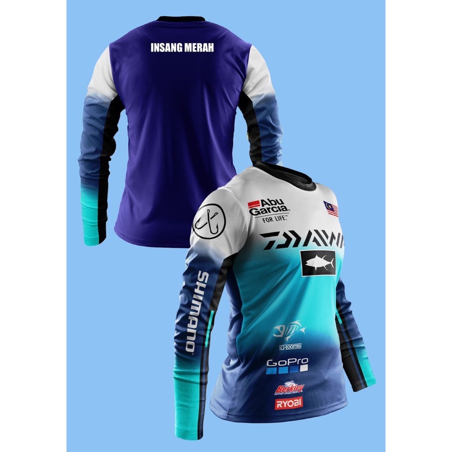 Baju Pancing Lengan Panjang microfiber DAIWA Pancing Jersey Shimano ...